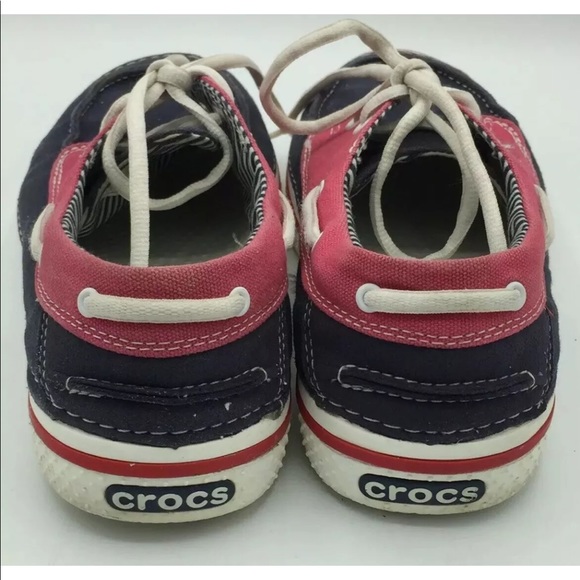 CROCS | Shoes | Crocs Womens Slip On Boat Deck Shoe Loafer Canvas ...